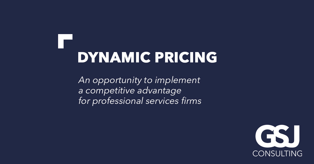 Dynamic Pricing Strategies for Professional Services